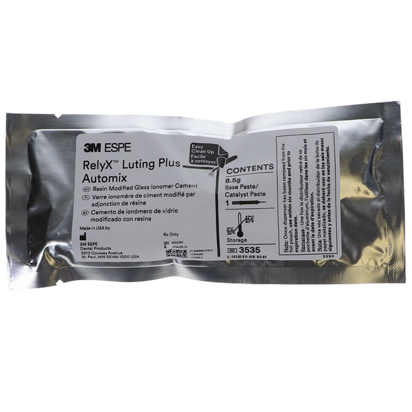 RelyX Luting Plus Automix Cement, Value Pack, 8.5 g, 3/Pk – John Dental ...