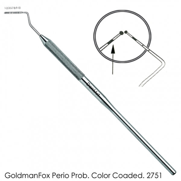 Dent Art Probe Goldman Fox Perio Prob Color Coded – John Dental ...