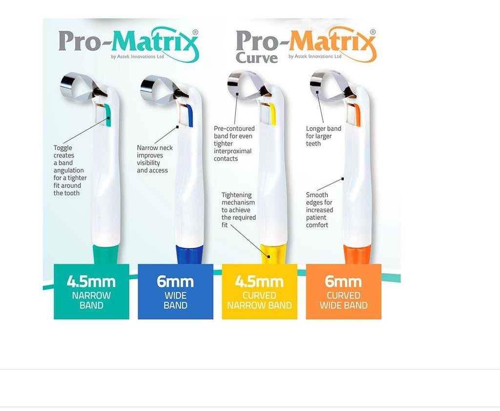 Pro-Matrix Curve Single-Use Matrix Bands-50/Bx – John Dental Supplies Inc