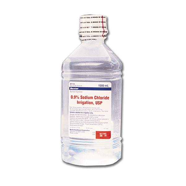 Saline 0.9% Sodium Chloride 1000ml Bottle – John Dental Supplies Inc